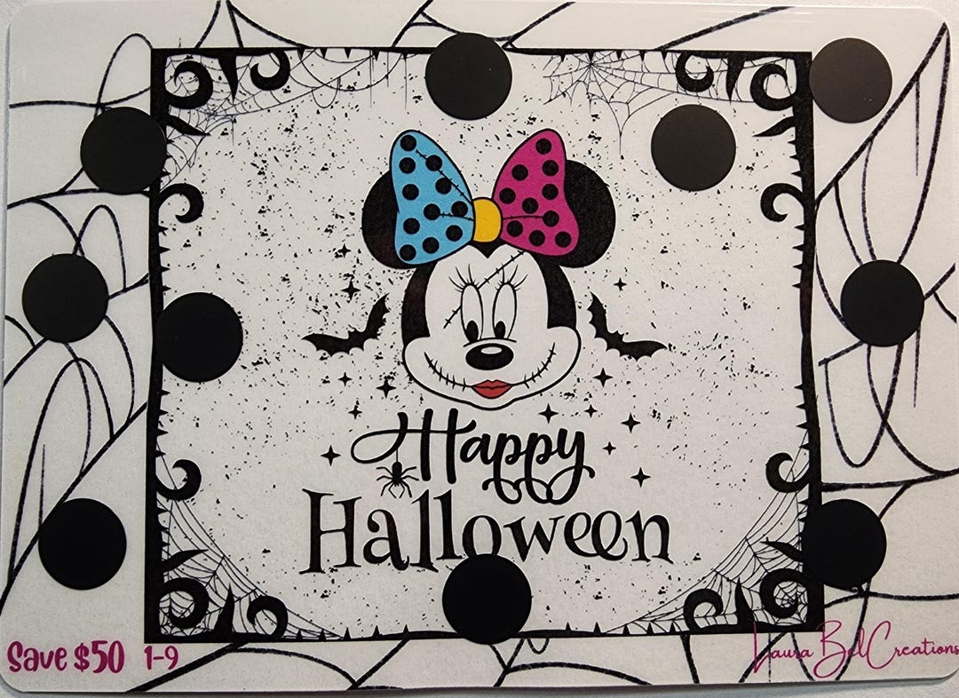 Minnie NBC, Scratch Off, Save 50, 1-9, A5 - Etsy