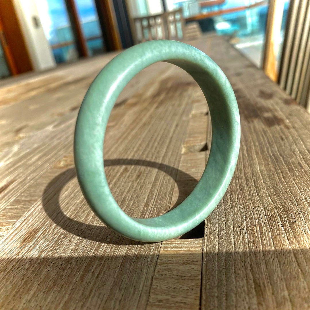 Grade A Real Jade Bangle - Etsy