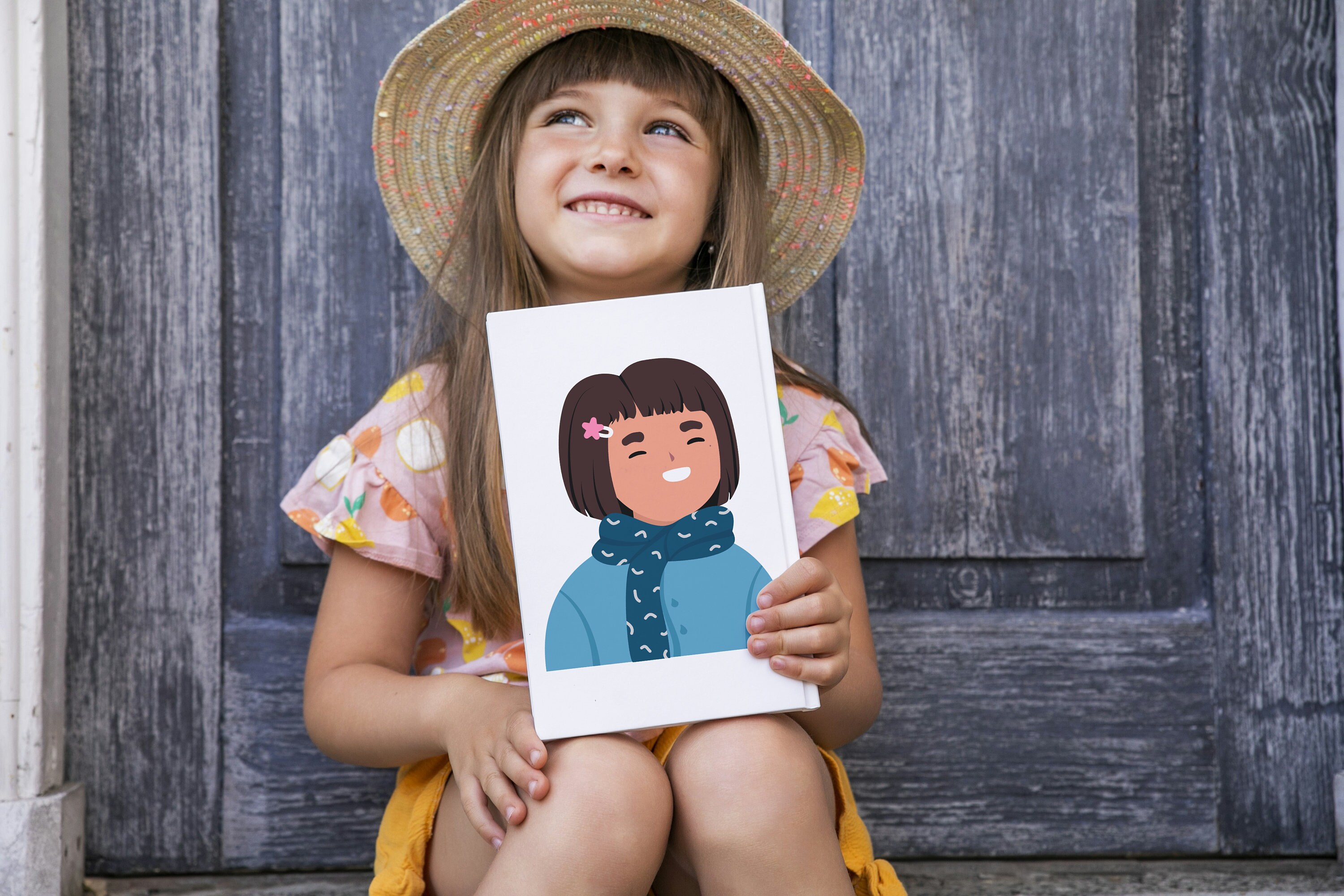 Kids Character Flat Clip Art Cut Printable Sticker, Clipart, Instant ...