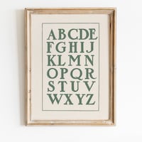 Barnyard Alphabet Nursery Print. Digital Nursery Decor. Animal Alphabet ...