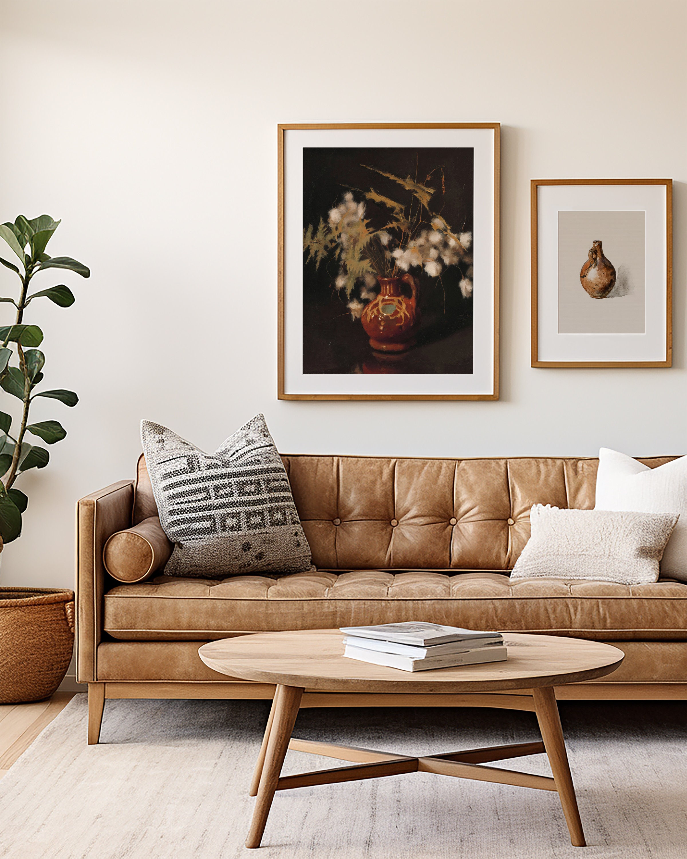 Rustic Jug Watercolor Painting, Farm House Style Decor, Still Life With ...