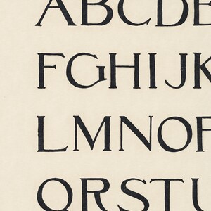 Vintage ABC Poster Print, Black & White Early Childhood Education ...