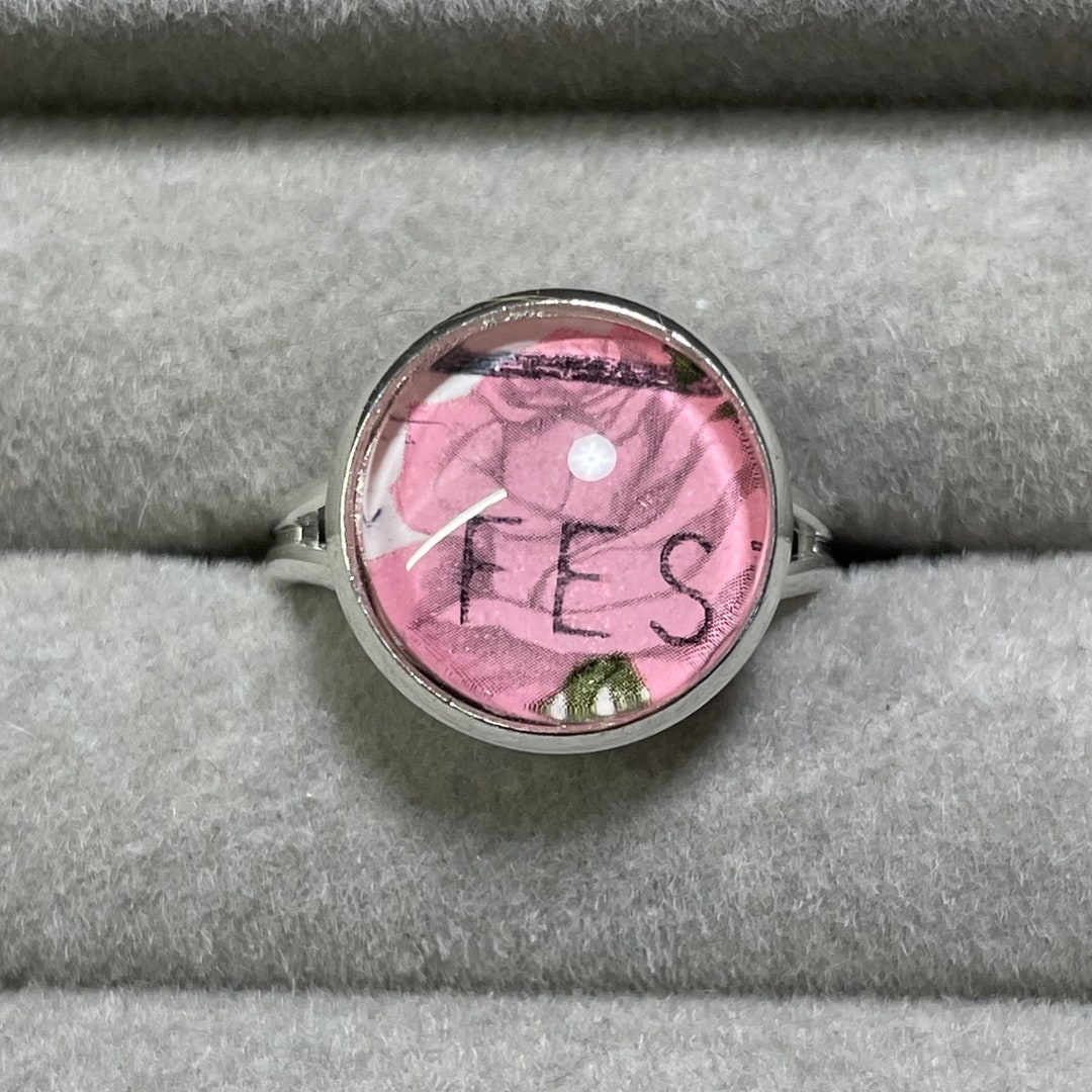 Postage Stamp Adjustable Ring - Etsy