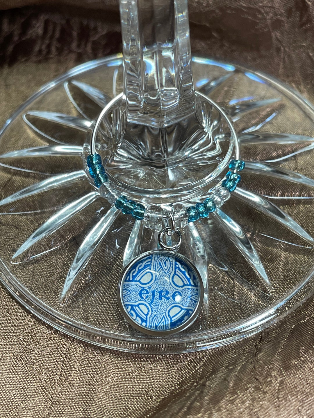 Wine Glass Markers: Vintage Postage Stamps From Ireland - Etsy