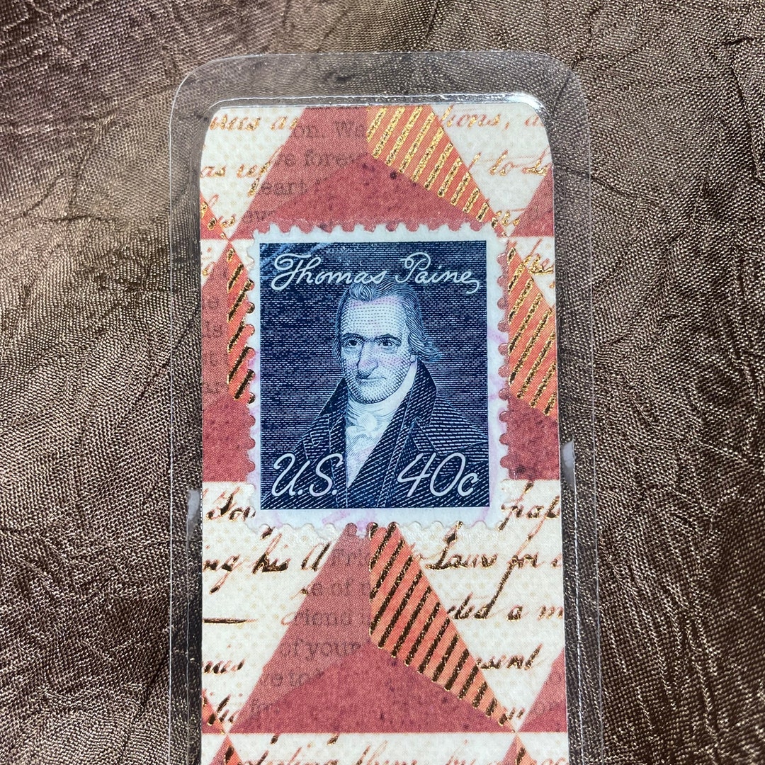 Bookmark With US Postage Stamp: Thomas Paine - Etsy
