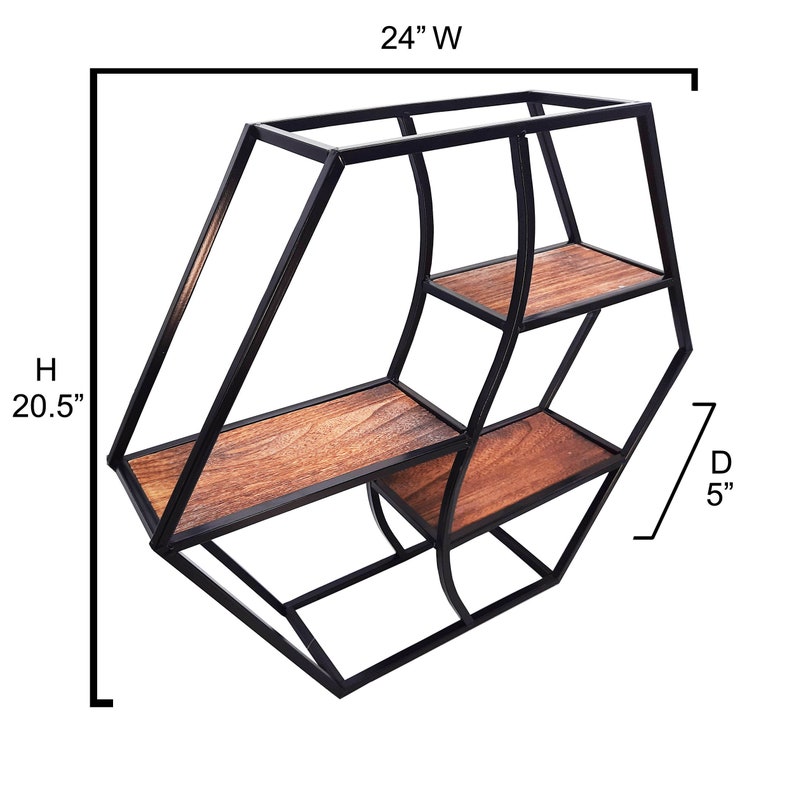 3 Tier Floating Shelves Wall Mount Shelf, Farmhouse Shelf for Wall ...