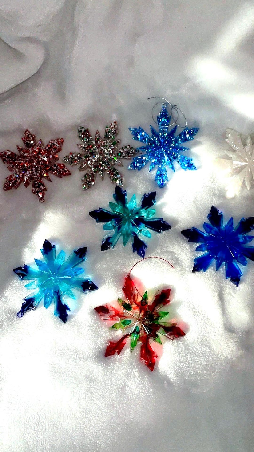 Personalized Resin Snowflake Ornament Custom Holiday Decor Etsy