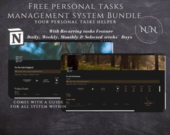 Advanced Notion Template - Etsy