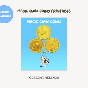 7 Bluey Party Favors Bundle | Keepy Uppy | Magic Claw Coins | Bum Worms ...