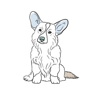 Pet Line Drawing Pet Illustration From Photo Pet - Etsy Canada