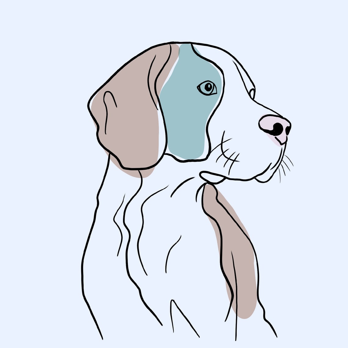 Pet Line Drawing Pet Illustration From Photo Pet - Etsy Canada