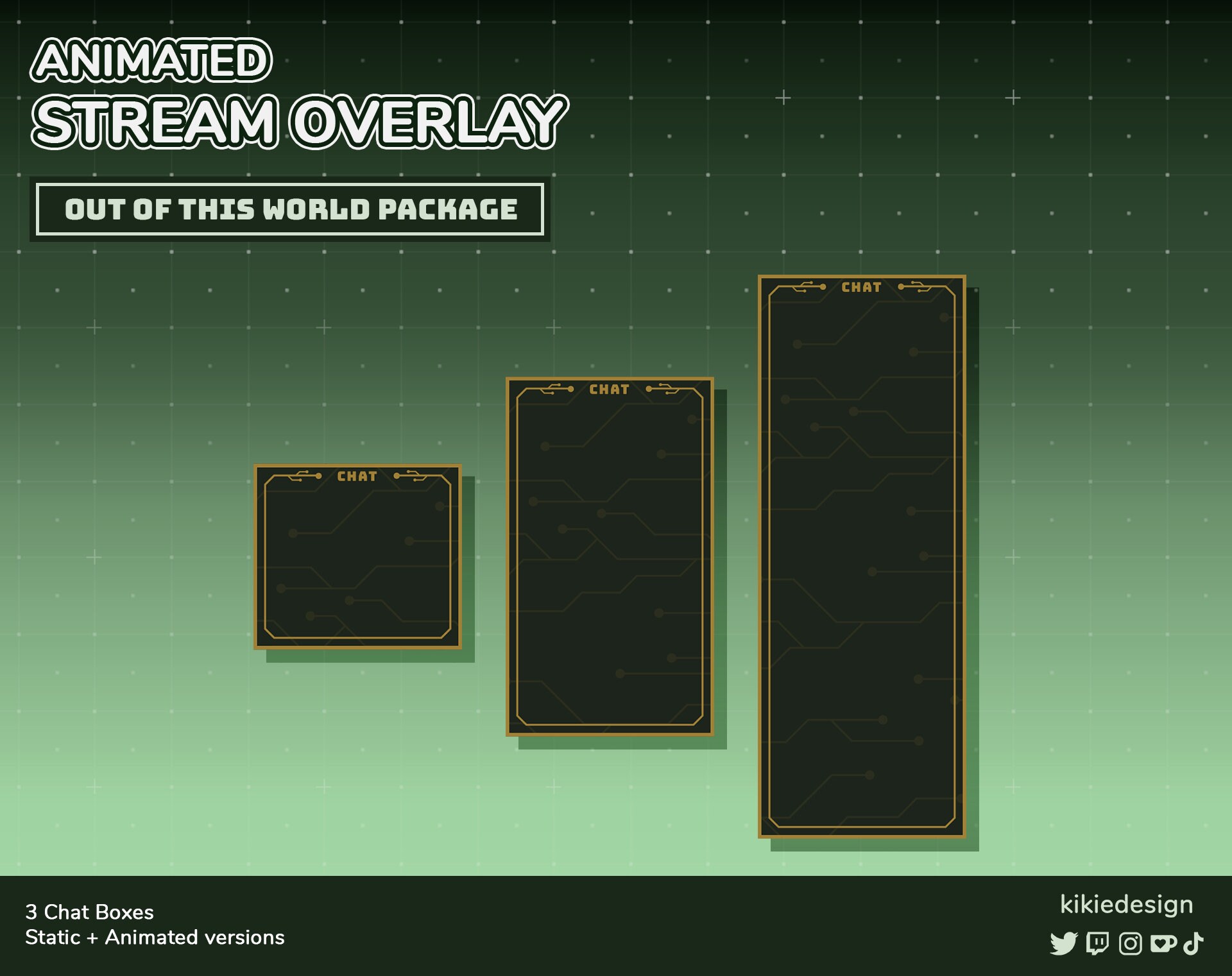 Animated Overlay "out of This World" | Alien Streaming Screen Twitch ...