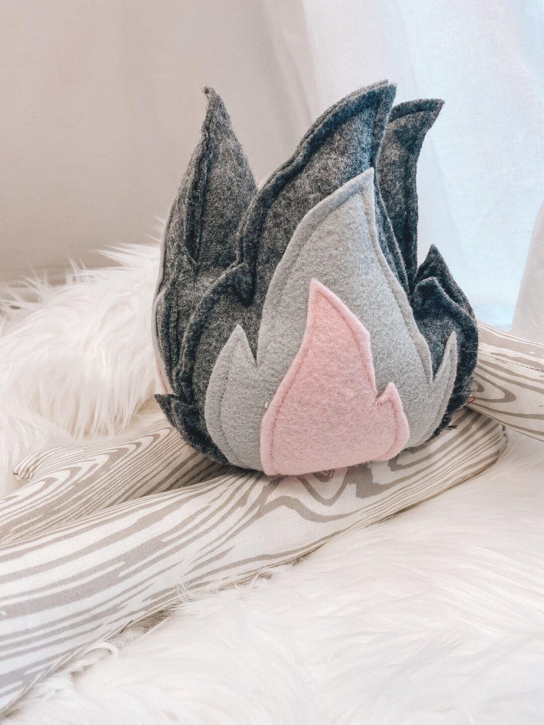 Pink Campfire Felt Play/ Felt Fire / Felt Log Sticks / Pretend - Etsy