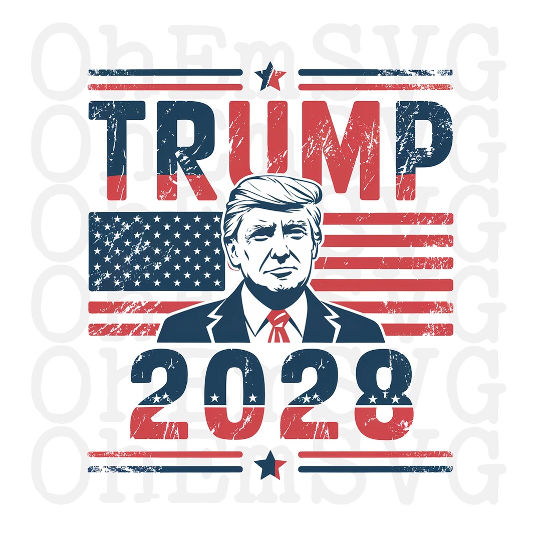 Distressed Trump 2028 PNG Digital Download, Trump 2028 Design, Print on ...