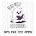 Ghost Read More Booooks SVG Digital Download, Cute Retro Halloween Svg ...