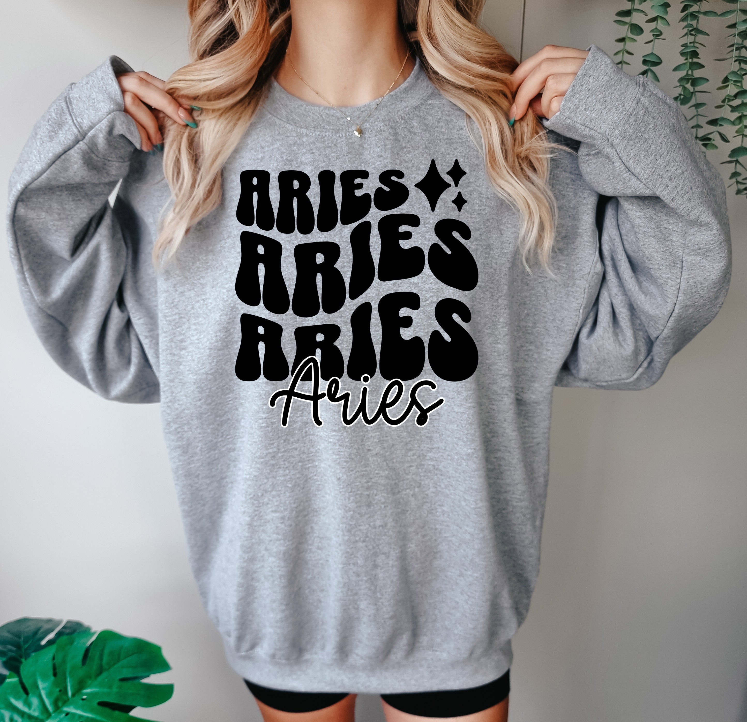 Wavy Aries SVG Digital Download, Cute Wavy Retro Aries Zodiac Sign Font ...