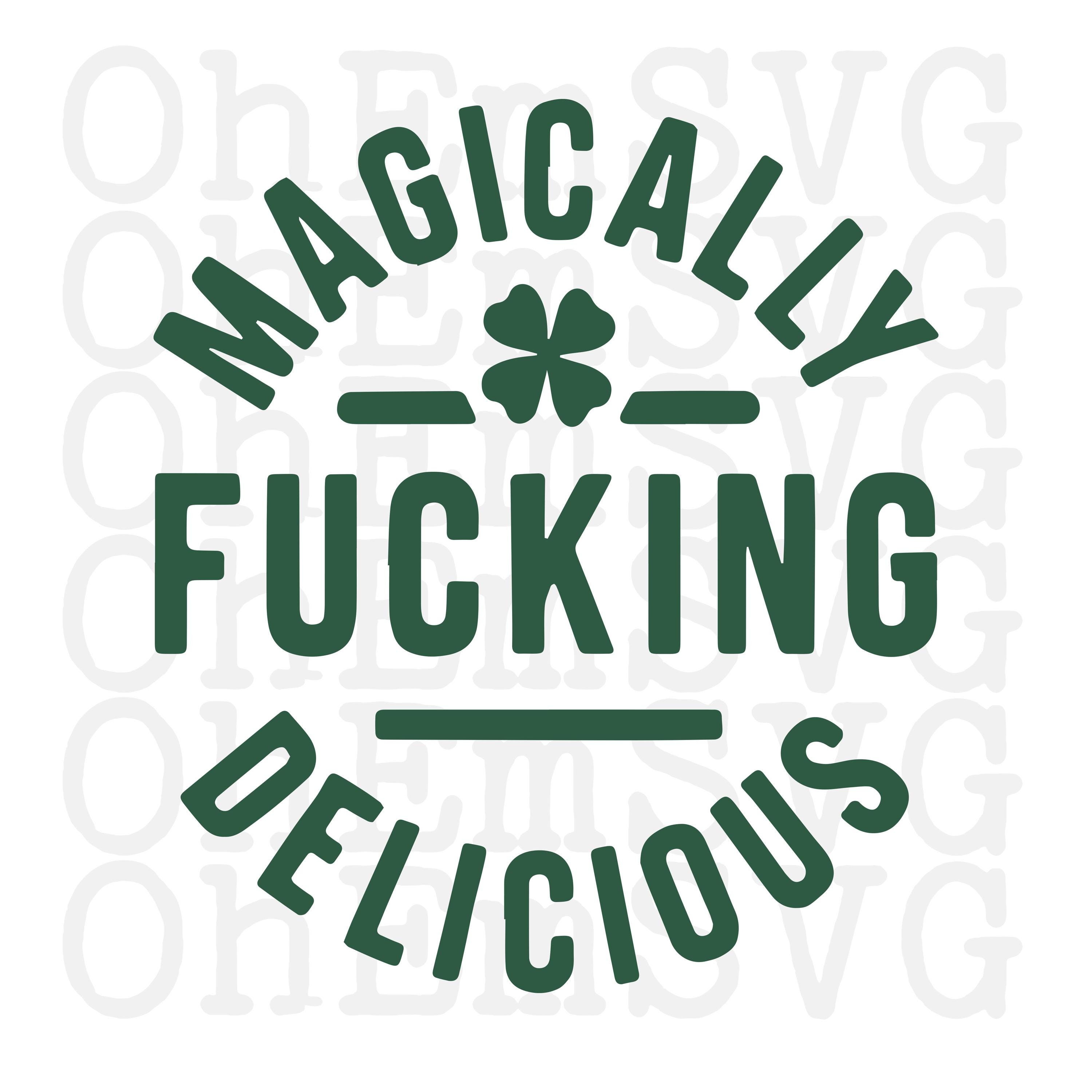 Sweary Magically Delicious St. Patrick's Day SVG PNG (digital Download ...
