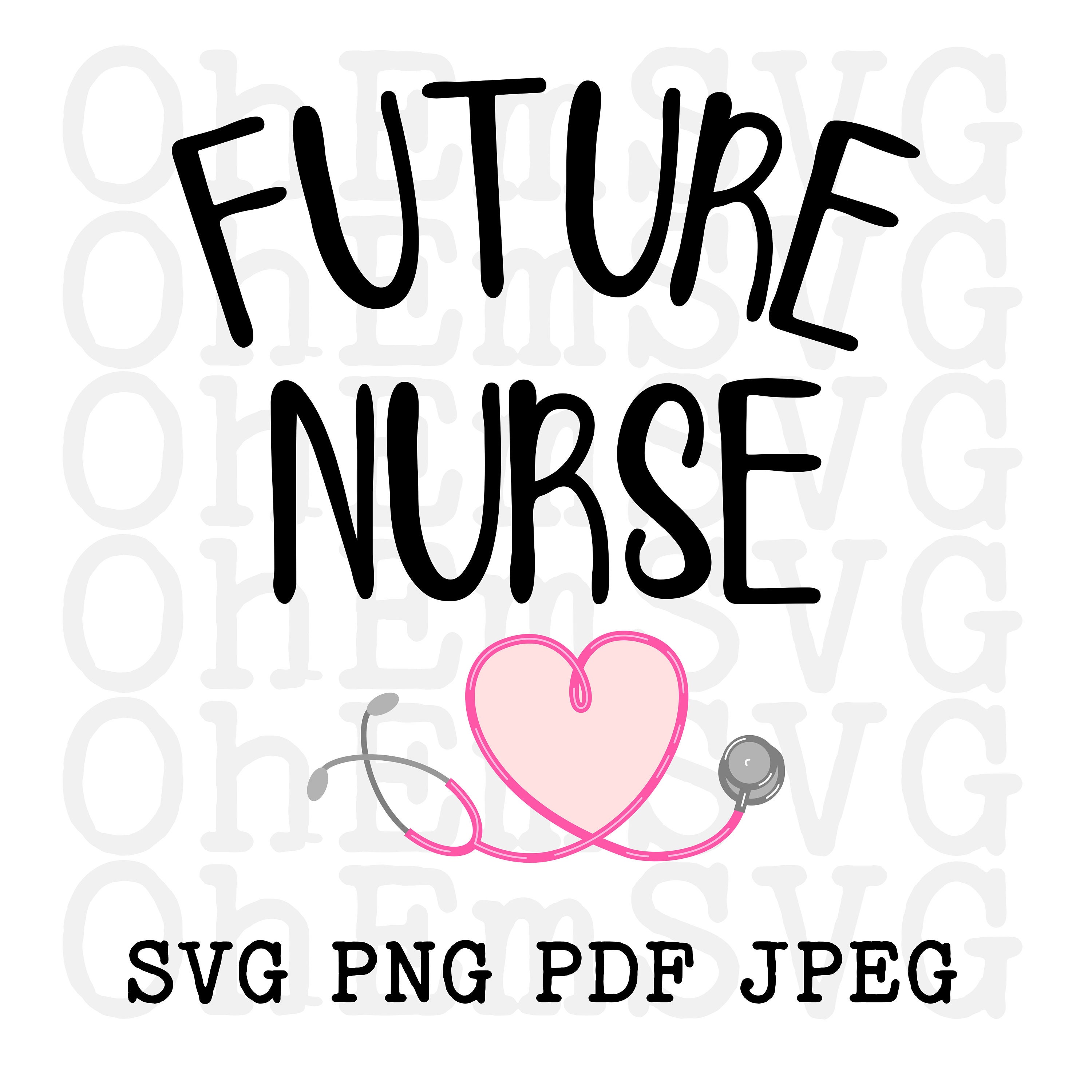 Future Nurse SVG Digital Download, Cute Future Nurse Kids Youth Toddler ...