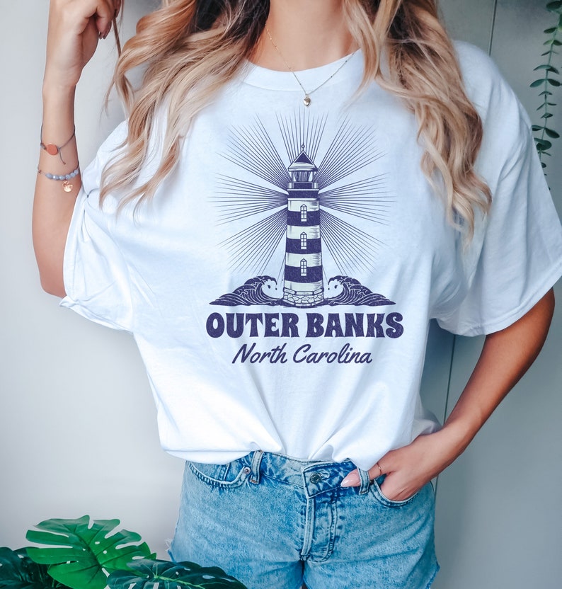 Outer Banks Lighthouse SVG Digital Download, Cute Outer Banks Print on ...