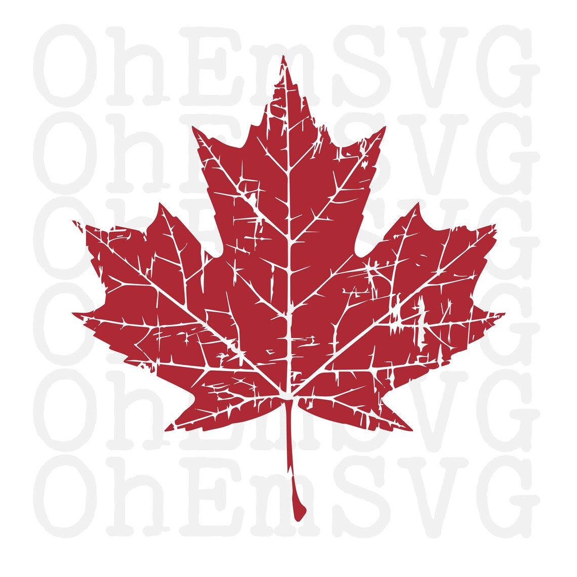 Distressed Canadian Leaf SVG and PNG Digital Download, Canada Leaf ...