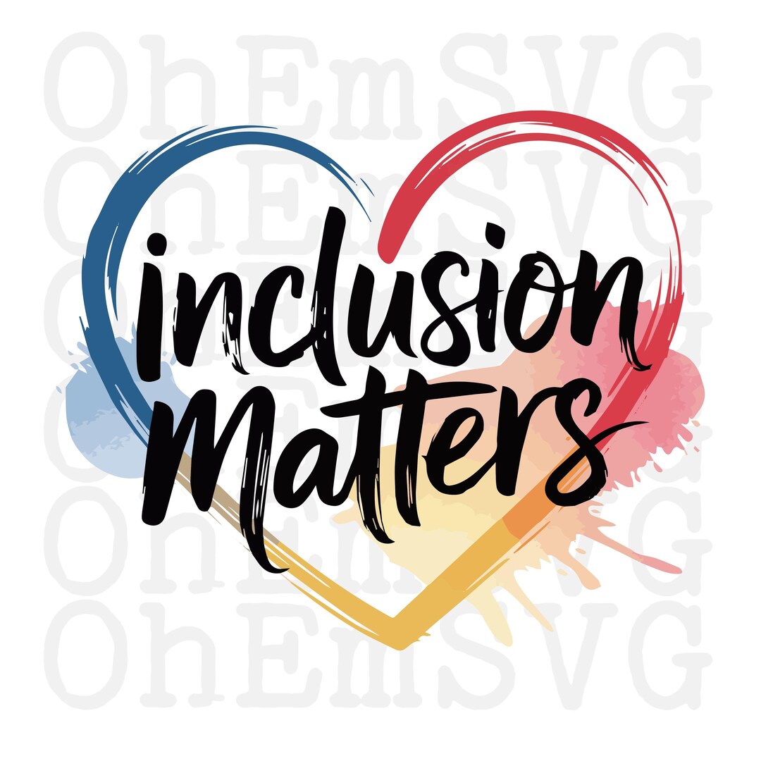 Inclusion Matters Autism SVG and PNG Digital Download, Autism Awareness ...