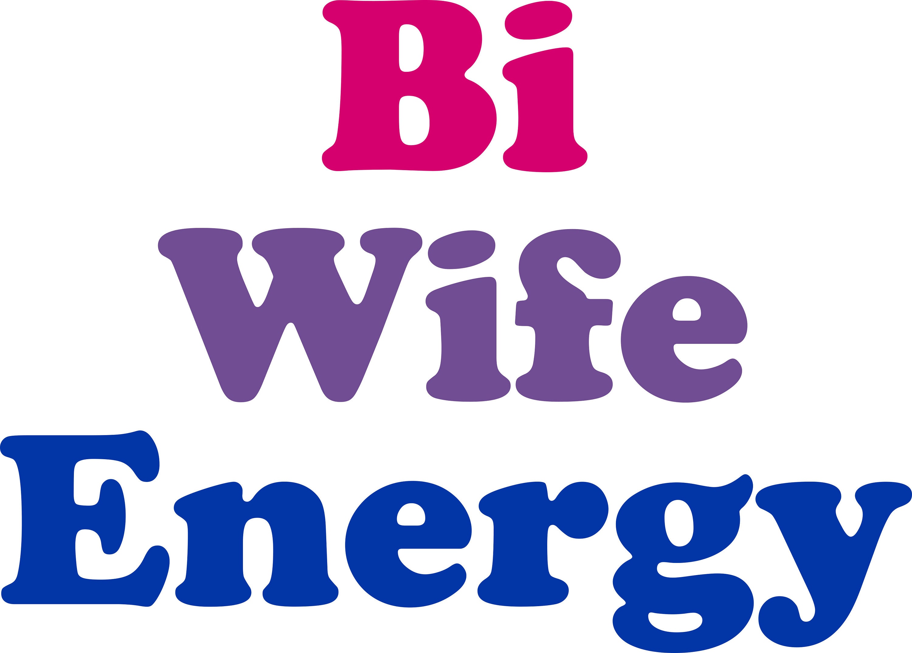 Bi Wife Energy SVG Digital Download, Bisexual Pride Print on Demand Pod ...