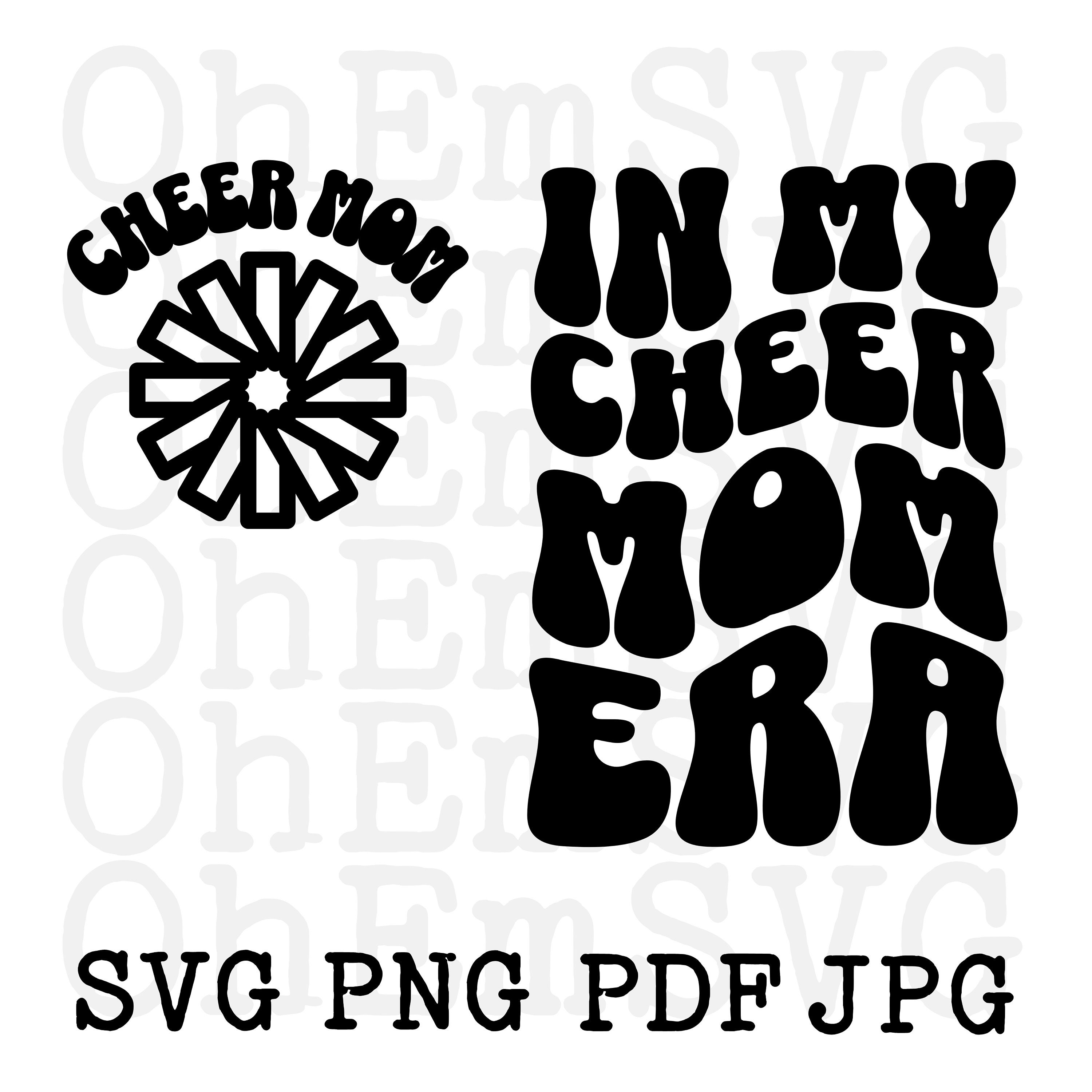 In My Cheer Mom Era SVG Digital Download, Cute Cheerleader Mom Svg Print on Demand Pod Printable ...