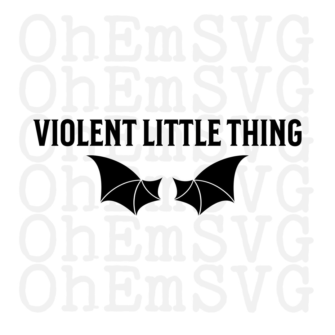 Violent Little Thing SVG Digital Download, Dragon Fantasy Book Print on ...