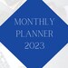 Monthly Planner 2023 | Instant Download | Printable PDF & PNG Files - Etsy