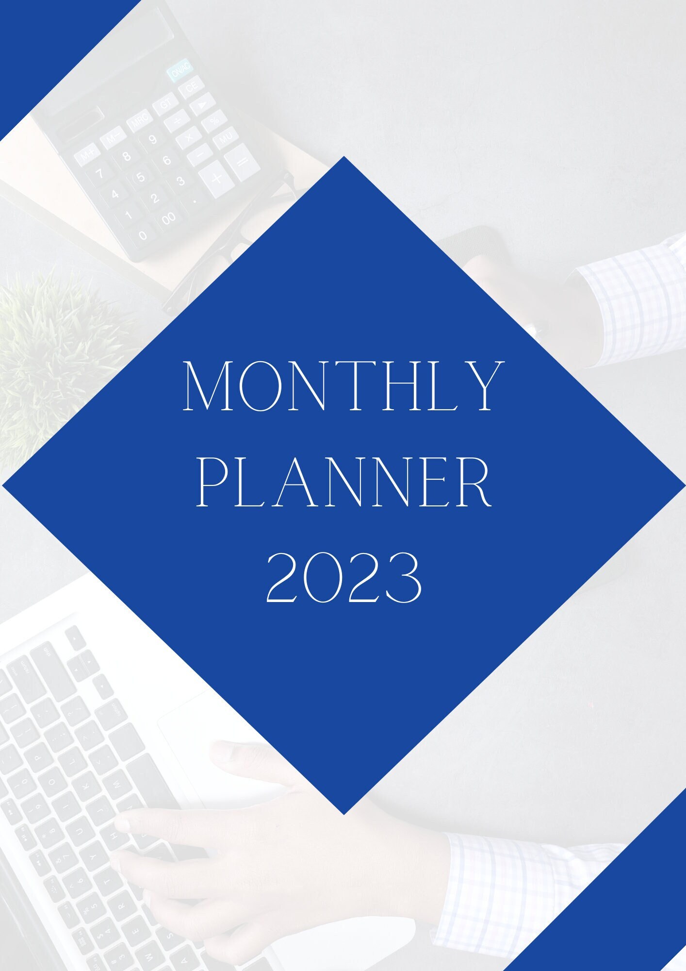 Monthly Planner 2023 | Instant Download | Printable PDF & PNG Files - Etsy