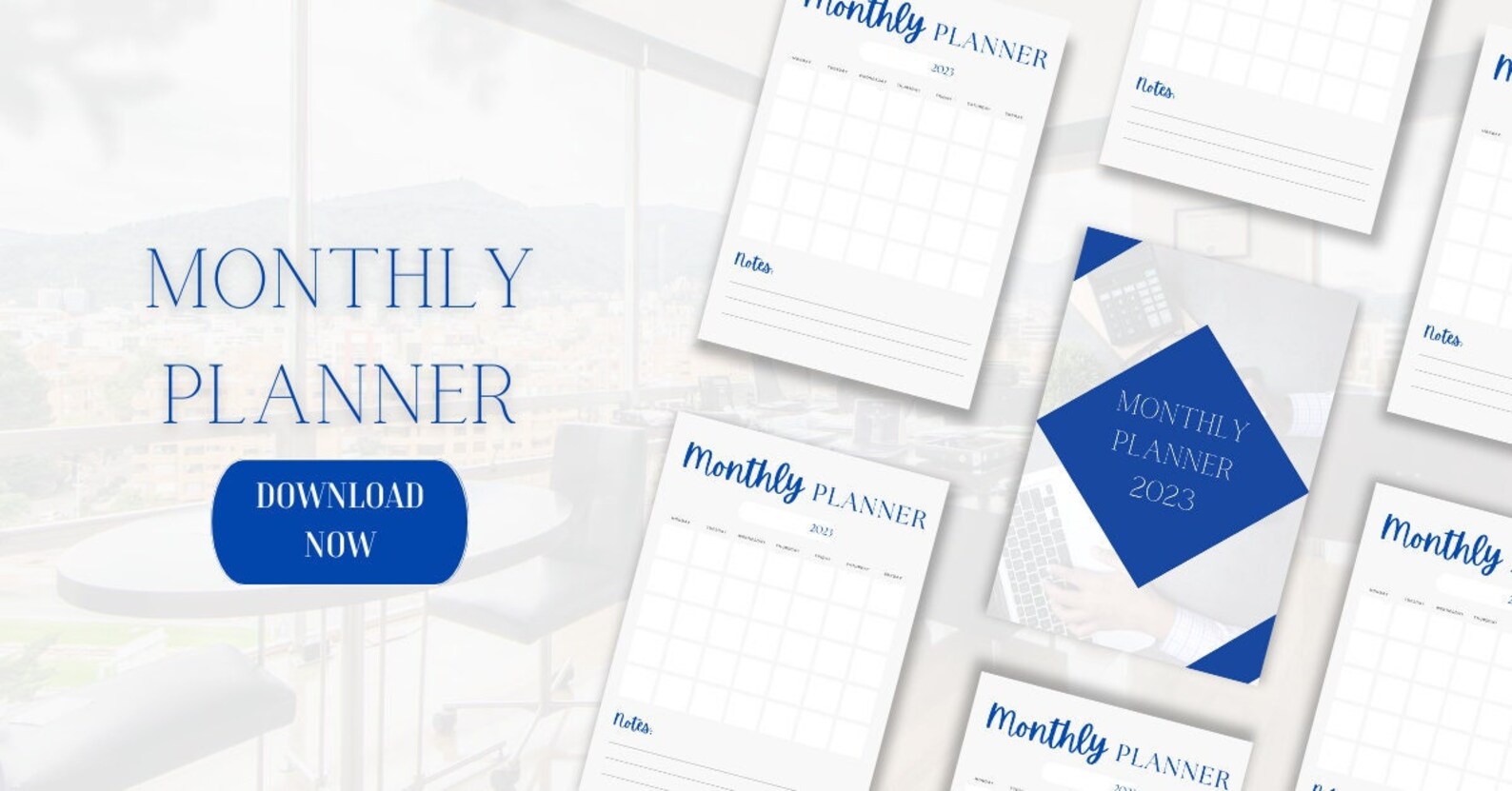 Monthly Planner 2023 | Instant Download | Printable PDF & PNG Files - Etsy
