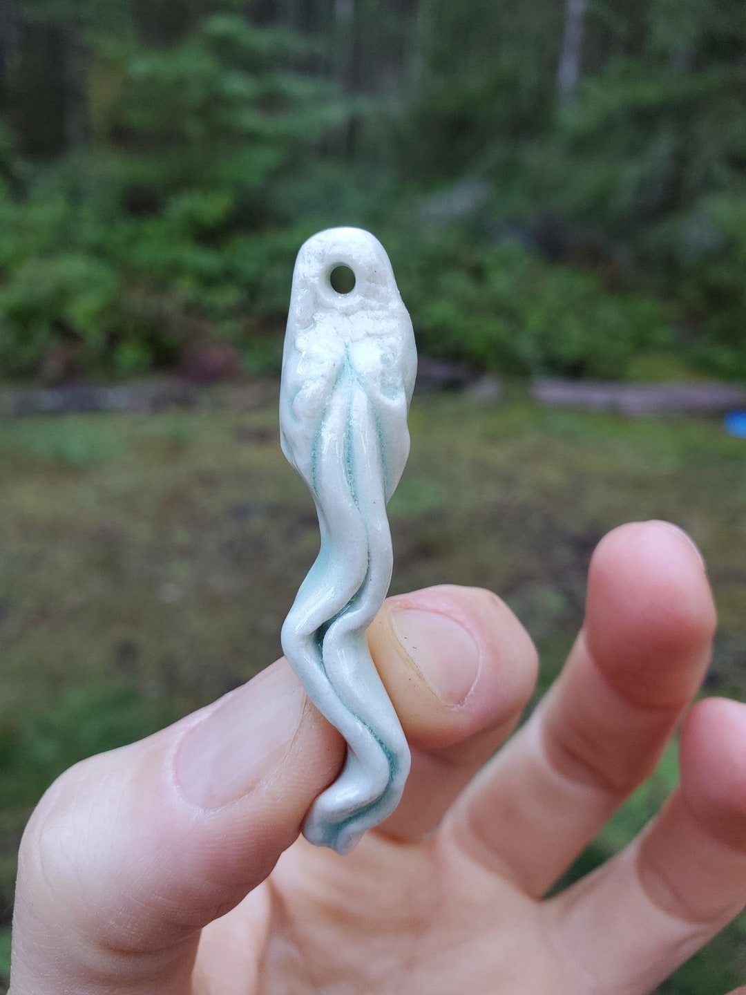 Female Body Vulva Pendant Handmade Ceramic Pendant Vulva - Etsy
