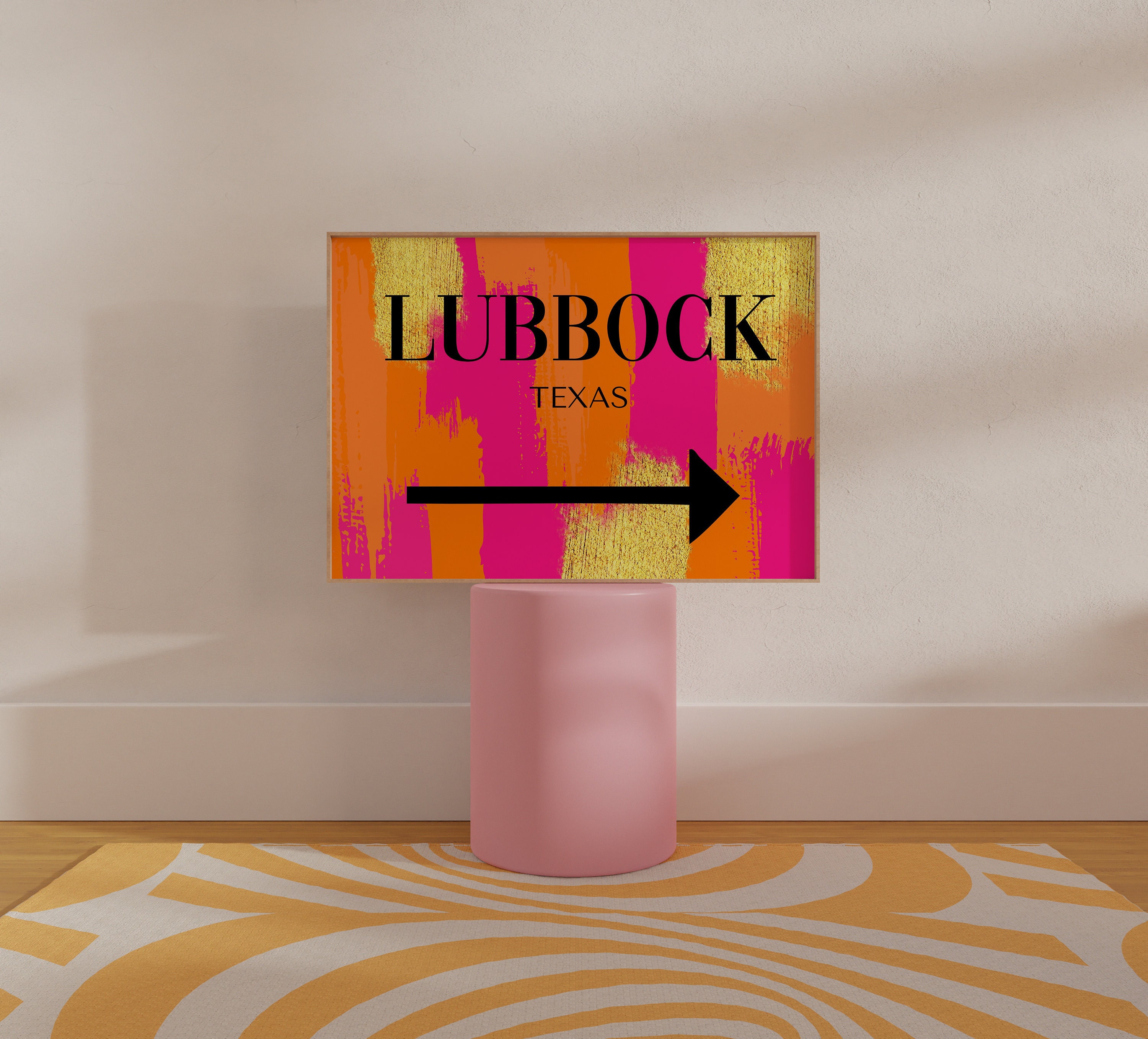 Lubbock Texas Preppy Print Texas Tech Wall Decor Texas Tech Preppy ...