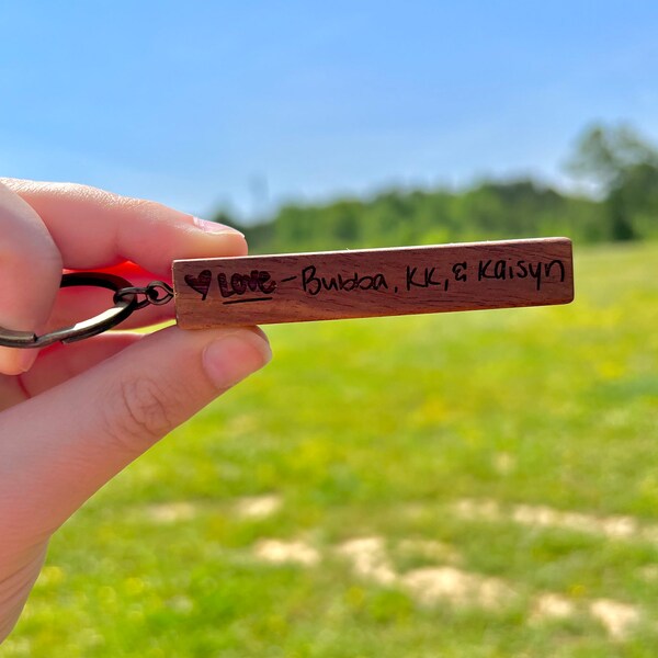 Wooden Keychain - Etsy