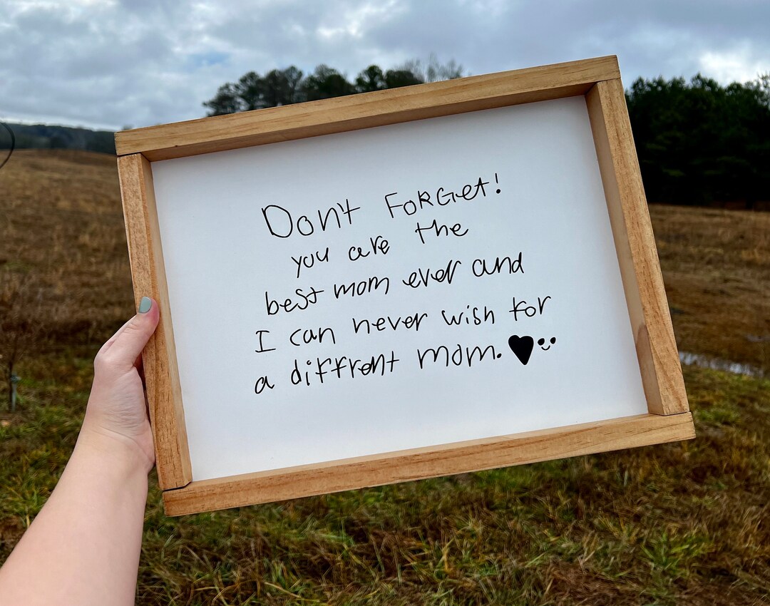 Handwritten Sign Handwriting Engraved on Wooden Sign Handwritten ...