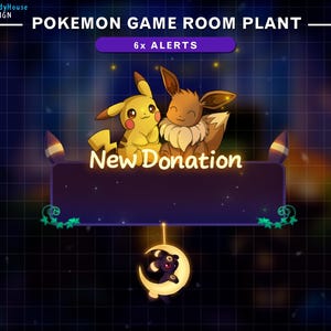 Pokemon Twitch Alerts With Pikachu, Eevee, Umbreon - Etsy