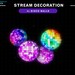 4x Animated Disco Balls Stream Decoration, Colorful Disco Ball Glowing ...