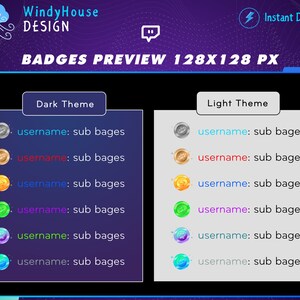 12x Colorful Coin Twitch Sub Badges, Money Bit Badges Set, Twitch Tier ...