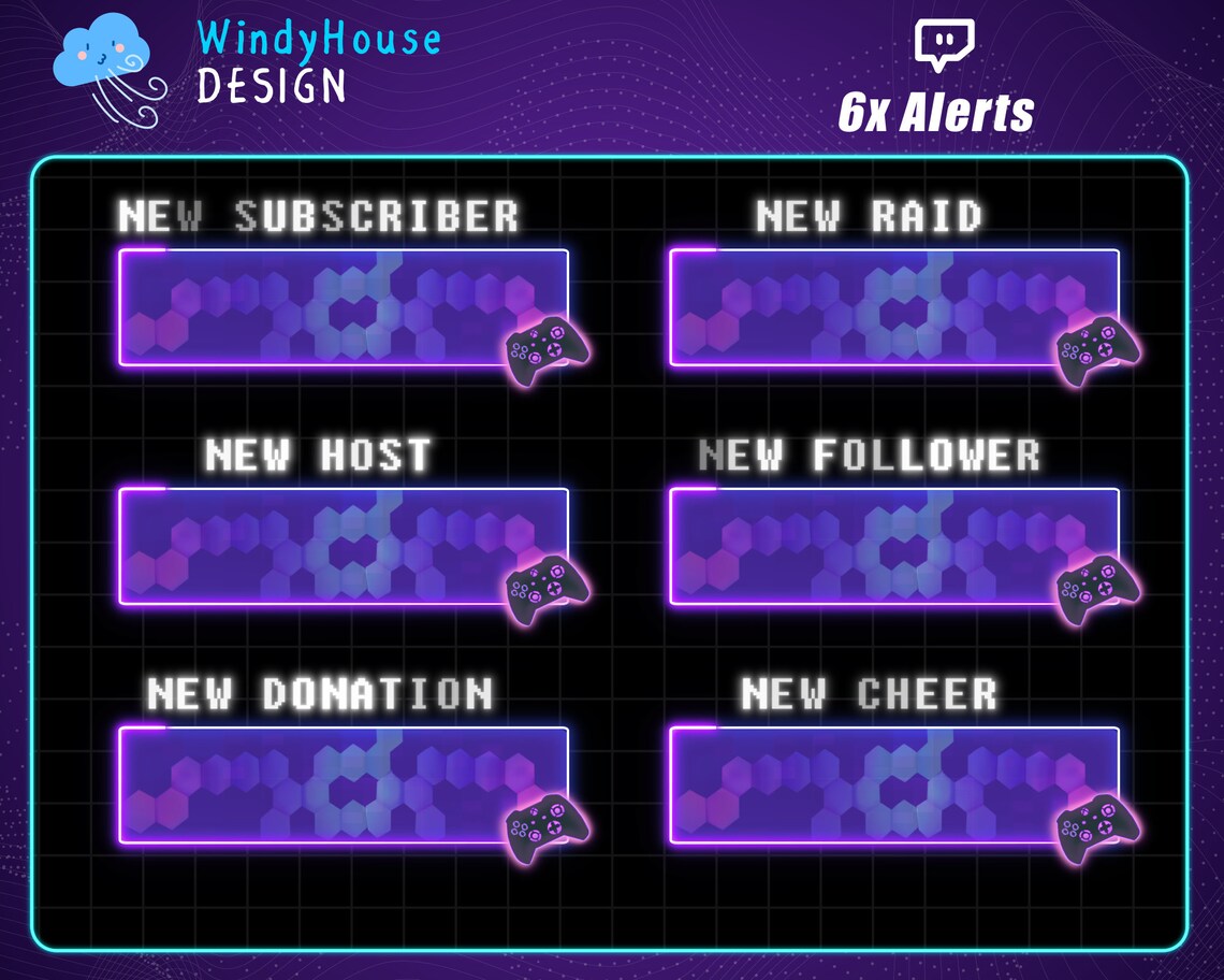 Animated Gaming Room Twitch Stream Package, Cozy Bed Room Twitch ...