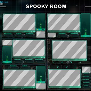 Animated Twitch Overlays Spooky Room, Halloween Room Stream Overlays ...