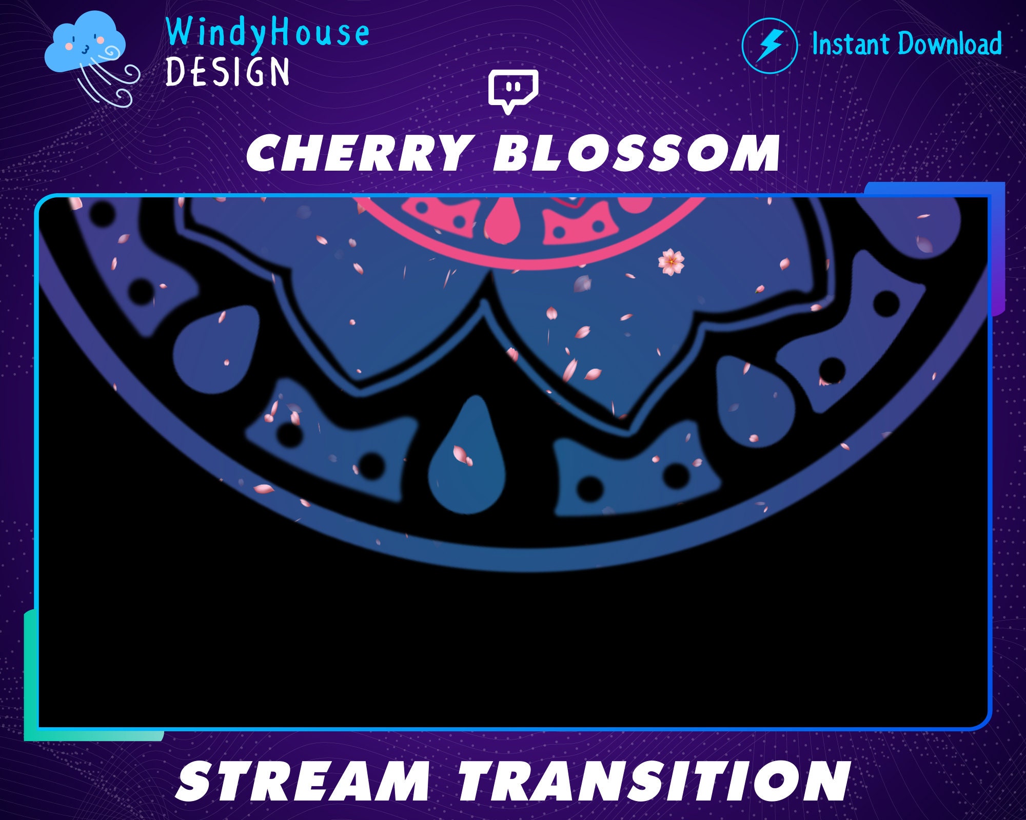 Animated Stream Transition Sakura Cherry Blossom Transition - Etsy