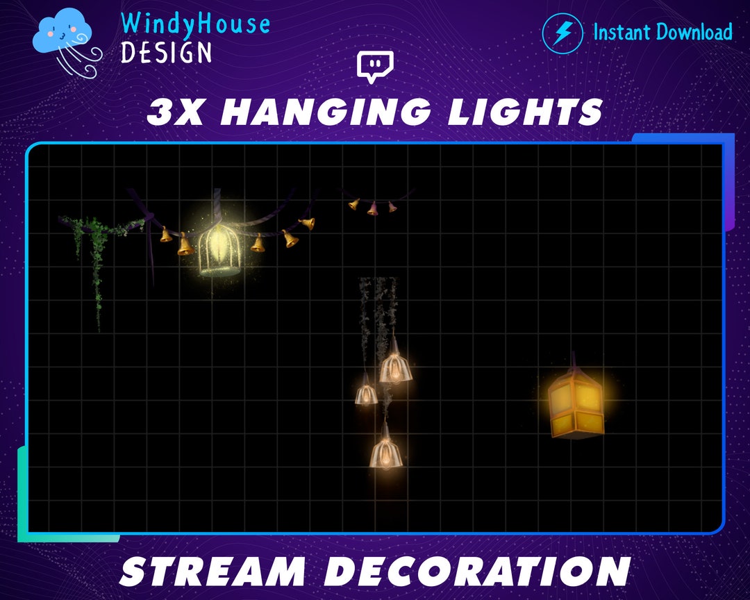 Animated Hanging Lights Stream Decorations, Lantern Decoration for ...