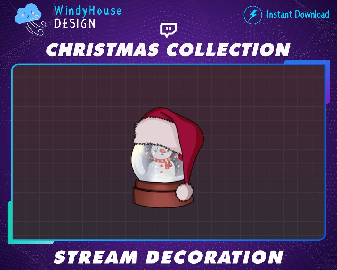 Animated Christmas Collection Snowball Stream Decoration, Christmas ...
