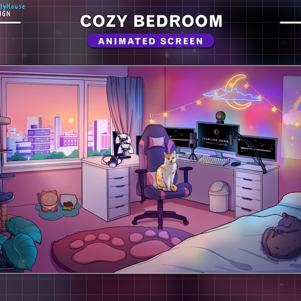 Animated Stream Overlay Camp - Etsy