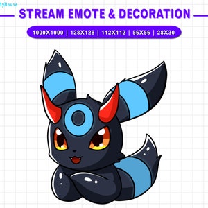 Animated Umbreon Devil Twitch Emote, Umbreon Emotes, Cute Kawaii ...