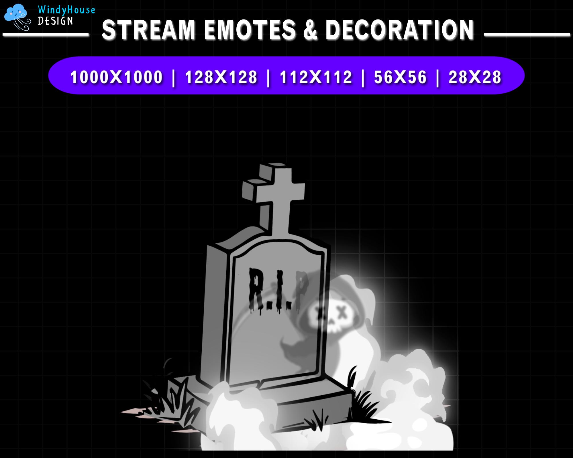 Animated Grim Reaper RIP Twitch Emote, Ghost Stream Emote, Discord ...