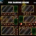 Cozy Fox Gaming Room Twitch Stream Package, Animated Overlay Set With ...