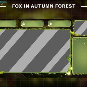 Animated Stream Overlay Fox in Day & Night Autumn Forest, Fall Twitch ...