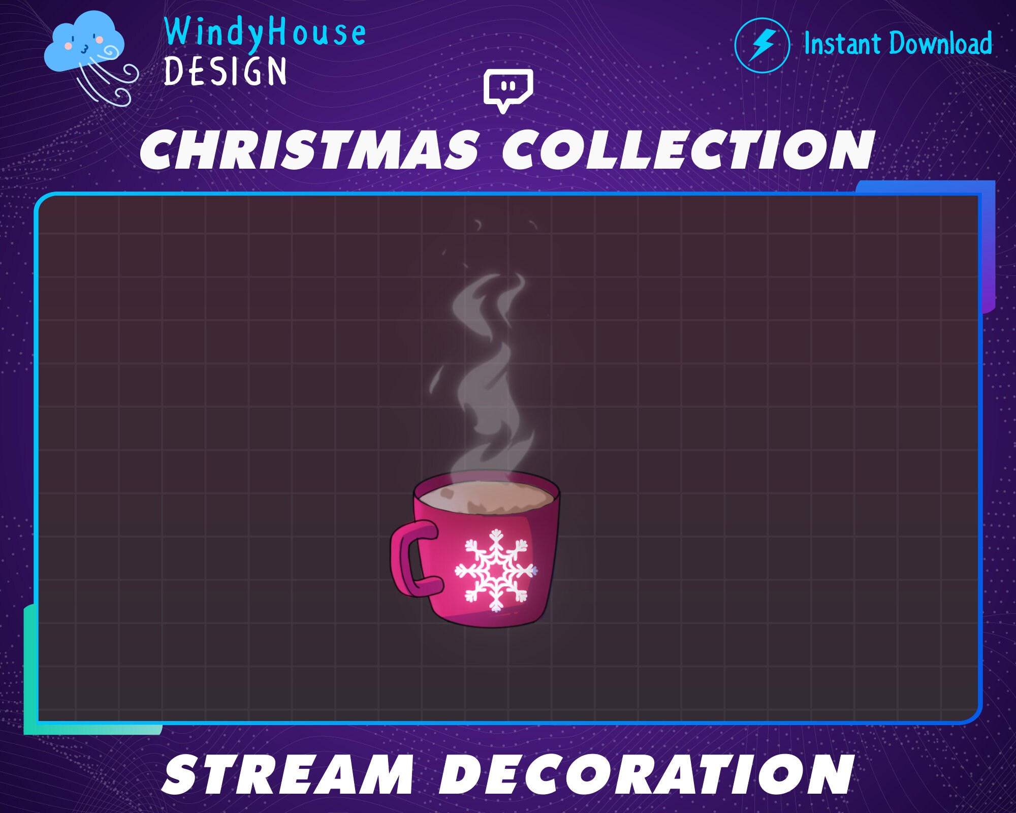 Animated Warm Coffee Stream Decoration,christmas Cafe Aesthetic, Coffee ...