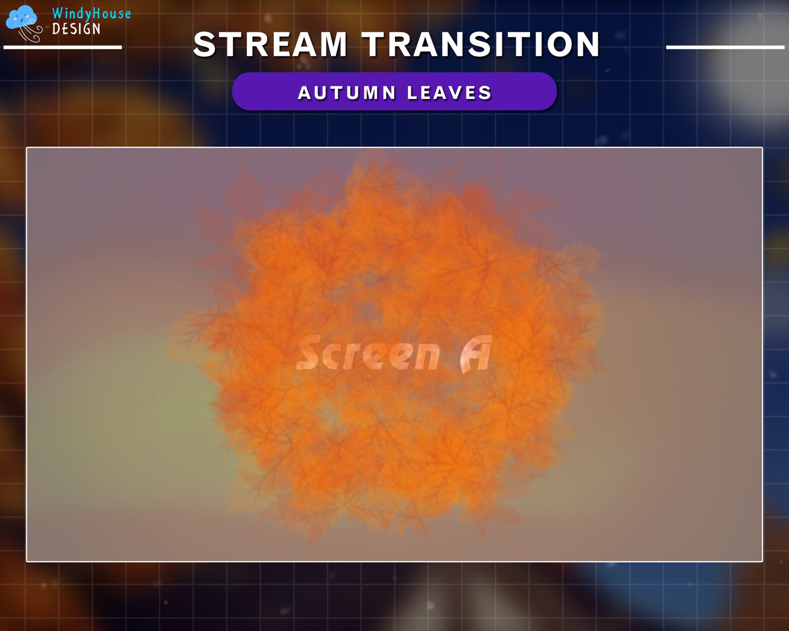 2x Animated Stream Transition Autumn Leaves, Maple Leaves Twitch OBS ...